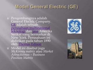 Aplikasi GE Matrix | PPTX