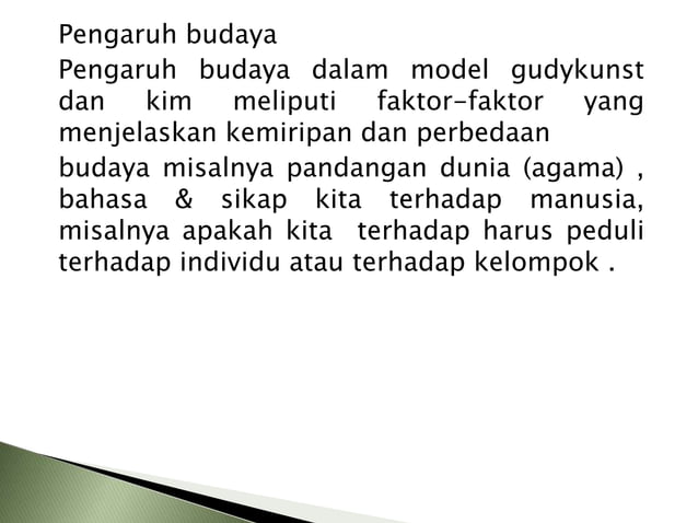 Model gudykunst & kim | PPT