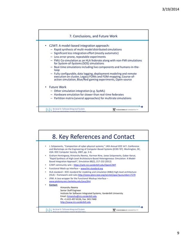 Model-Based Integration for FMI Co-Simulation and Heterogeneous ...