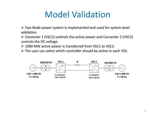 A Three Phase Vsc Hvdc Average Value Model Implementation Using