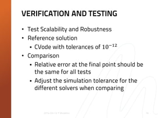 Discontinuities handled with events in Assimulo | PPT