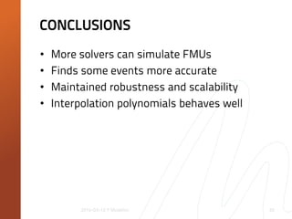 Discontinuities handled with events in Assimulo | PPT