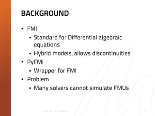 Discontinuities handled with events in Assimulo | PPT
