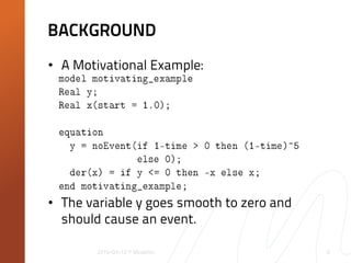 Discontinuities handled with events in Assimulo | PPT