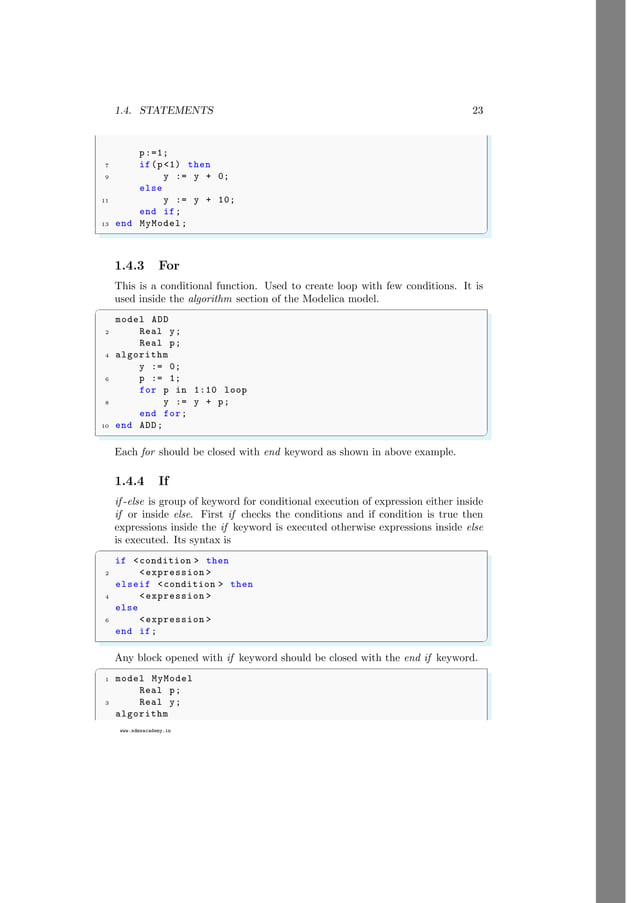 Modelica programming help book | PDF