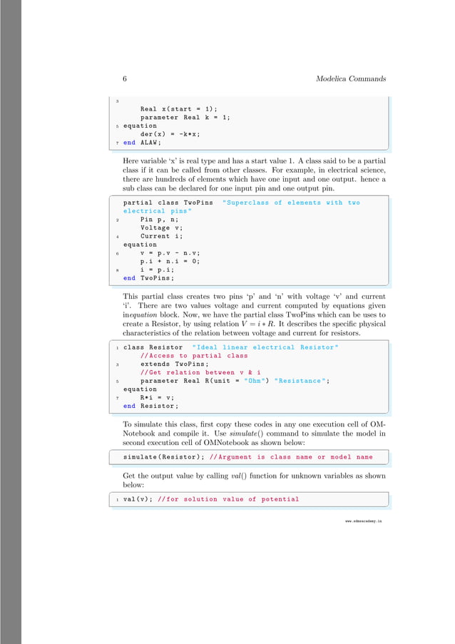 Modelica programming help book | PDF