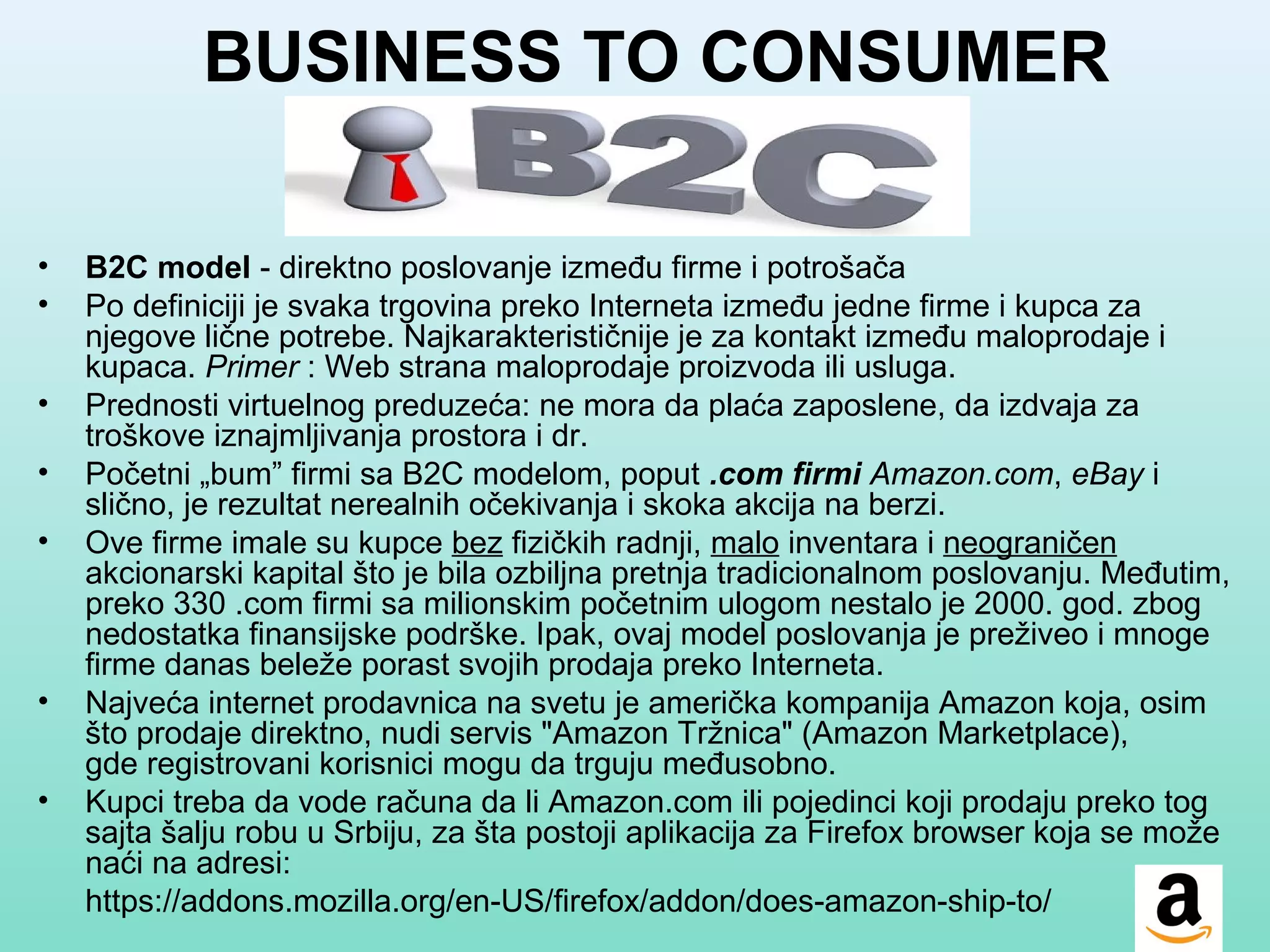 Modeli elektronske trgovine | PPT