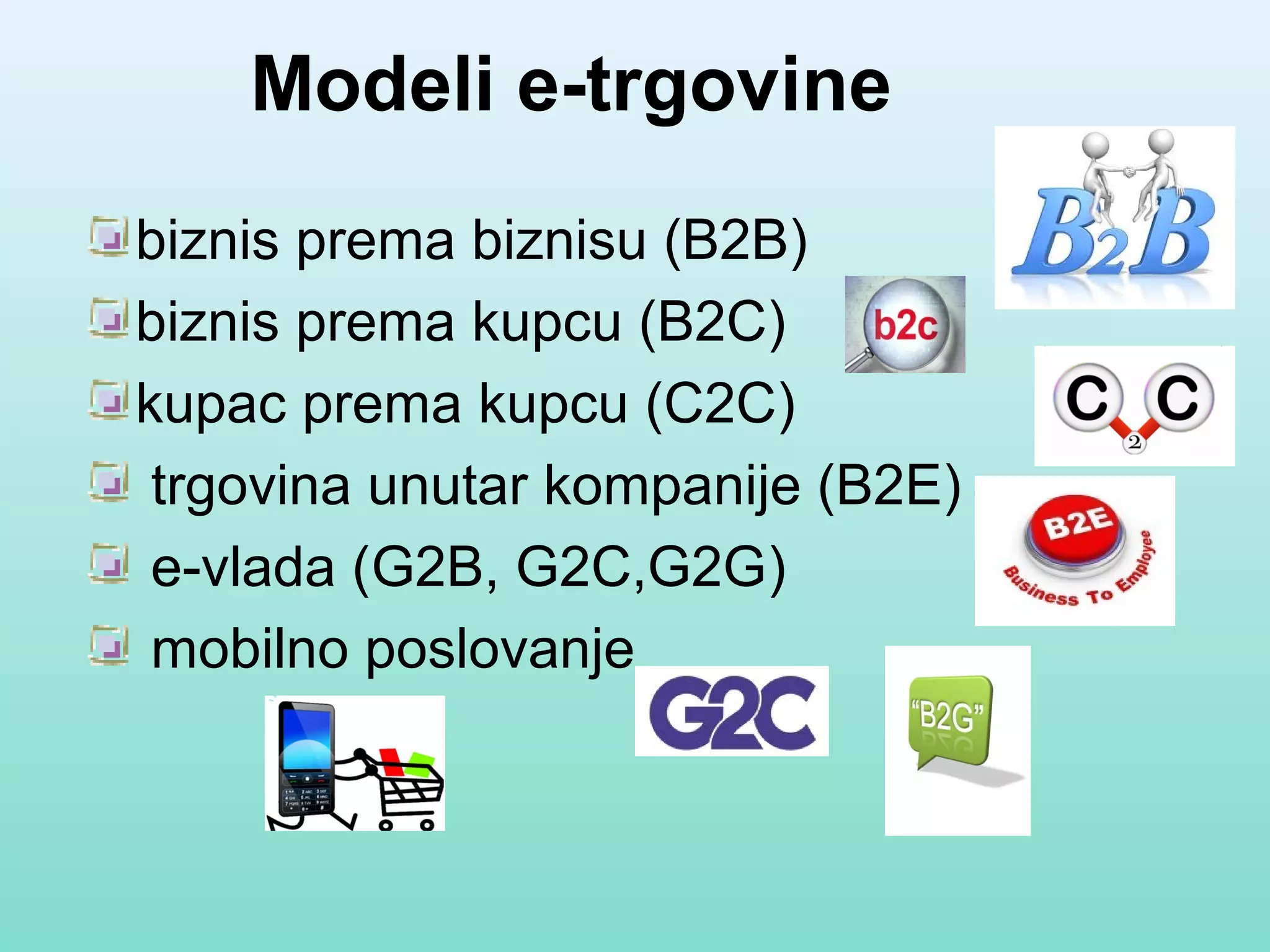 Modeli elektronske trgovine | PPT