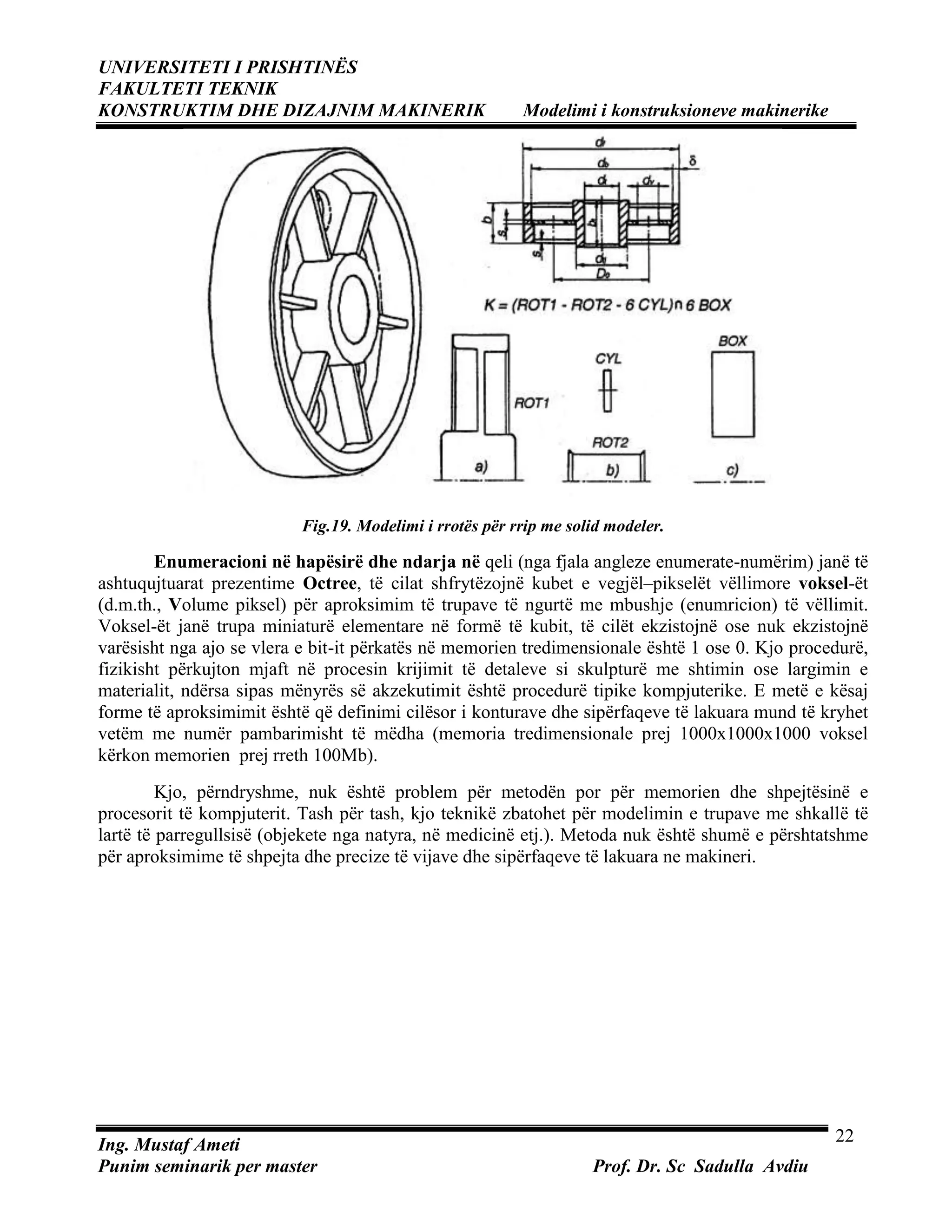 Modelimi i detaleve të makinave me ndihmën e | DOC