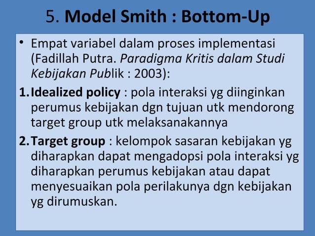 Model implementasi | PPT