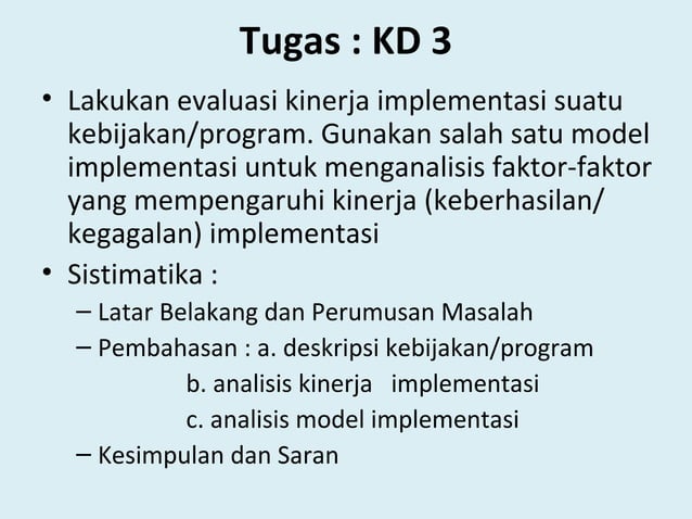 Model implementasi | PPT