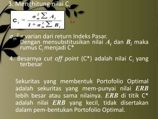 Model indeks tunggal ppt | PPTX