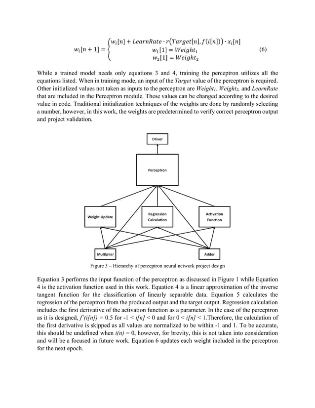 Modeling A Perceptron Neuron Using Verilog Developed Floating Point Numbering System And Modules
