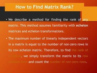 Matrix and linear algebra Introduced by: Khalid Jawad Kadhim | PPTX