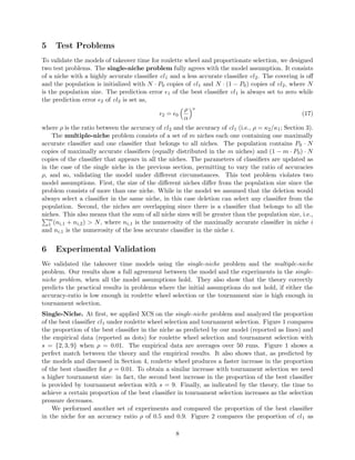 Modeling selection pressure in XCS for proportionate and tournament selection | PDF
