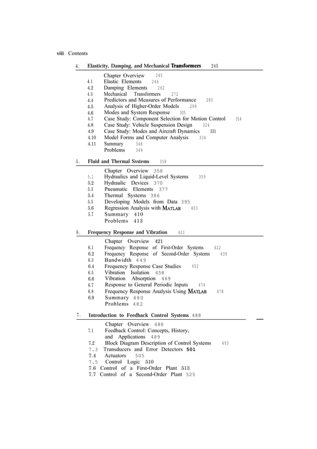 Modeling, analysis, and control of dynamic systems | PDF