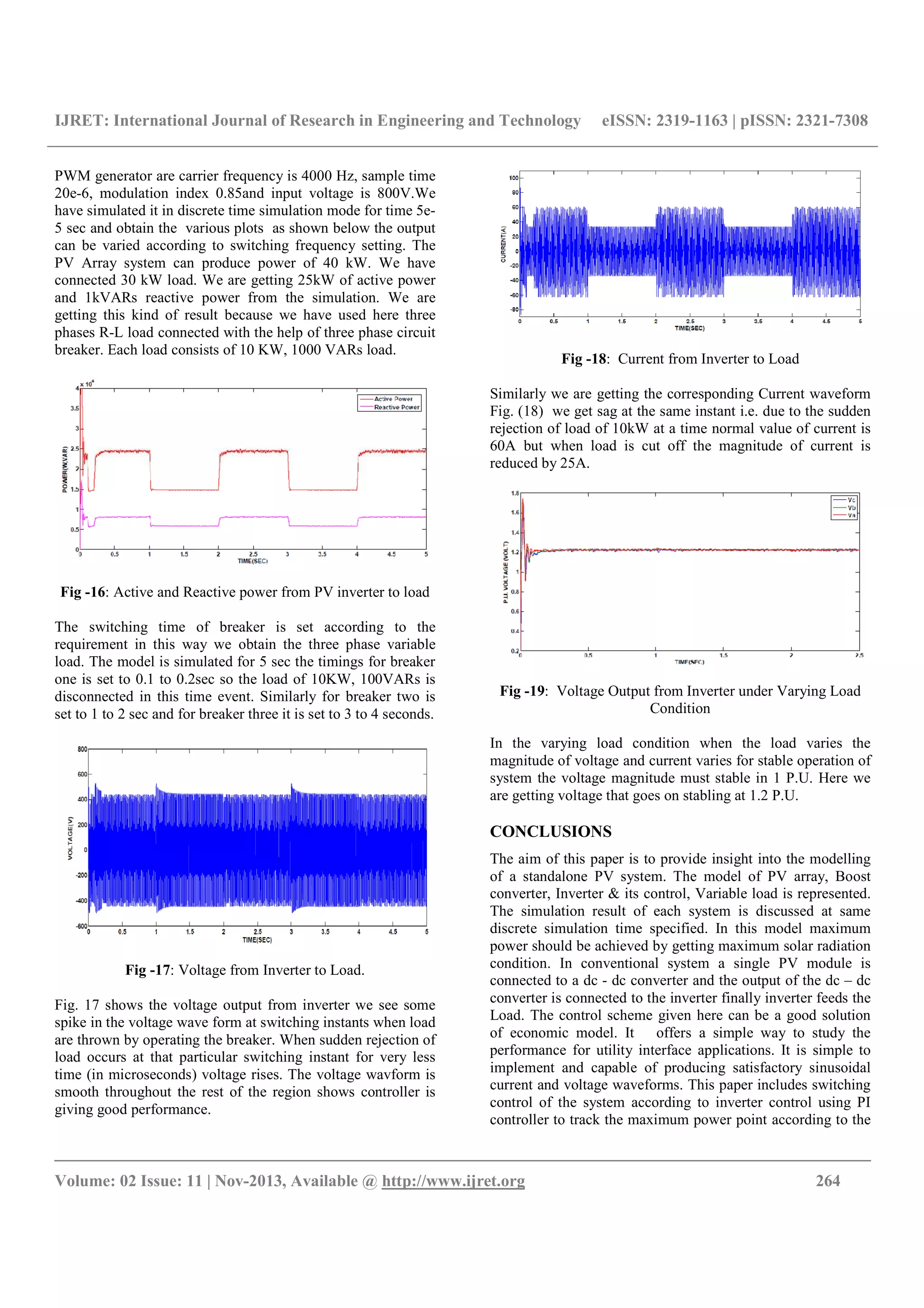 Modeling & analysis of standalone photovoltaic | PDF