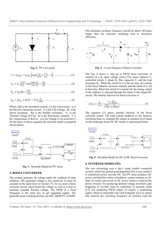 Modeling & analysis of standalone photovoltaic | PDF