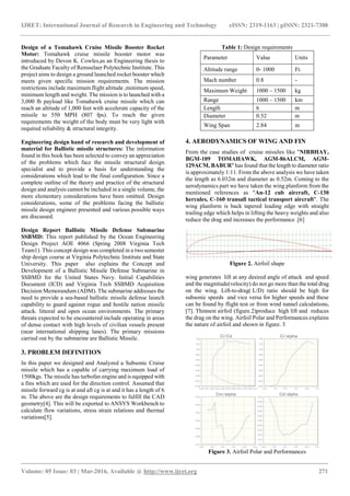 Modeling and analysis of outer shell of cruise missile | PDF
