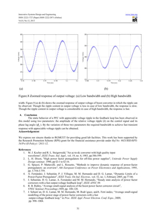 Modeling and analysis of pfc with appreciable voltage ripple to achieve fast transient response ...