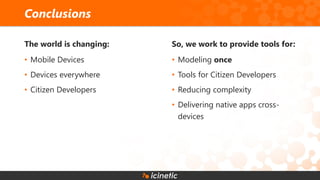 Modeling and Code Generation in the Cloud for Citizen Developers and Beyond | PPT