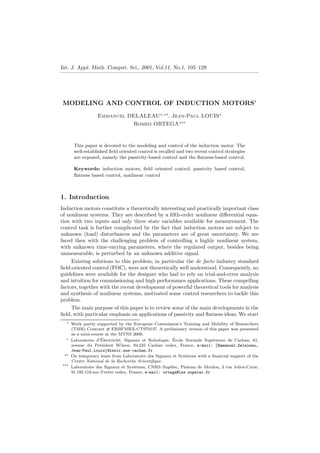 Modeling_and_control_of_induction_motors | PDF