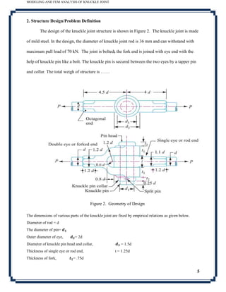 Modeling and fem analysis of knuckle joint | PDF | Needlework | Arts ...