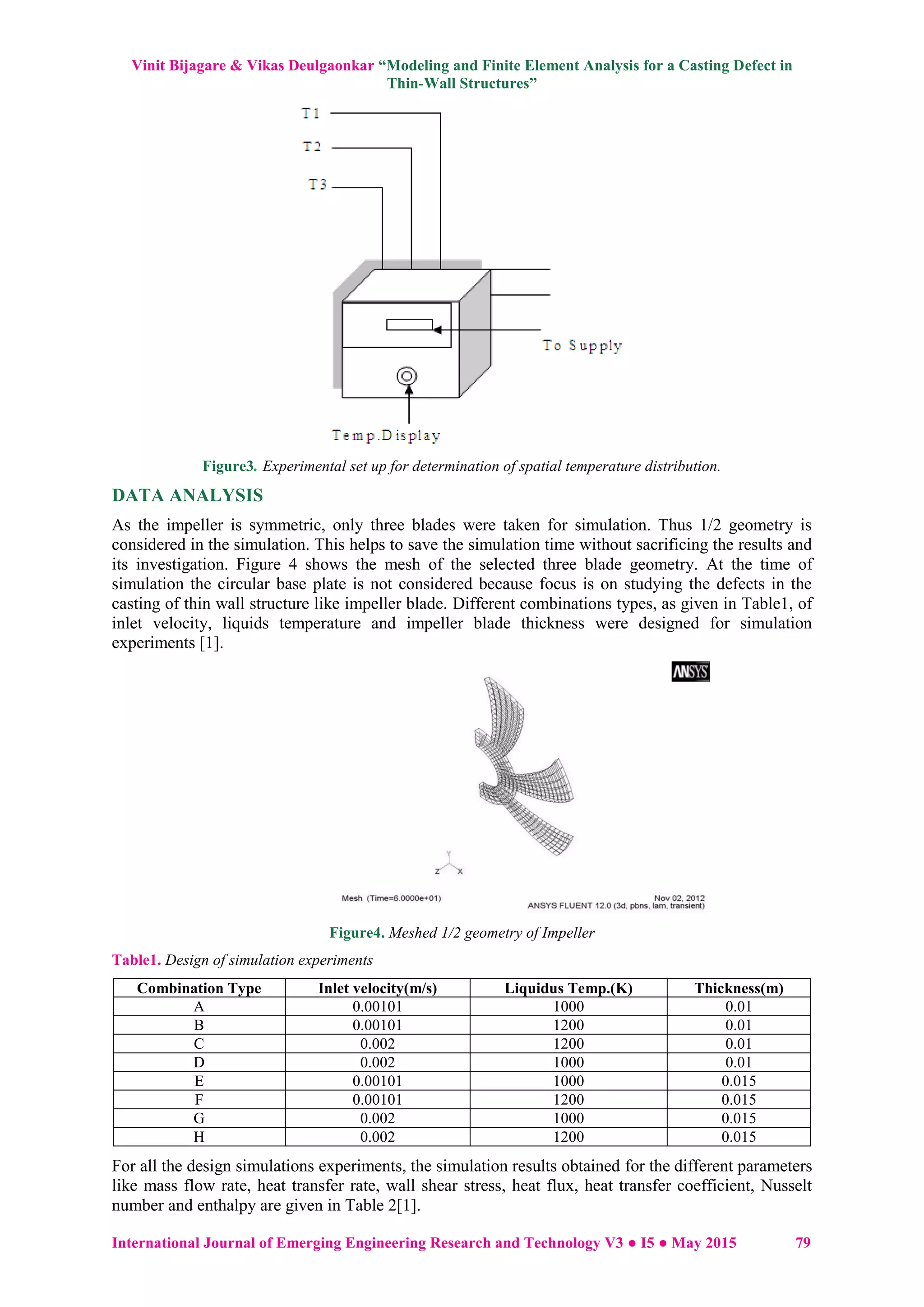Modeling And Finite Element Analysis For A Casting Defect In Thin Wall Structures Ijeert 2015 Pdf