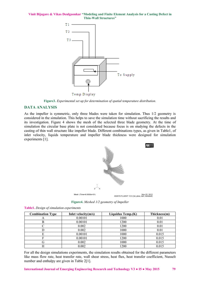 Modeling And Finite Element Analysis For A Casting Defect In Thin Wall