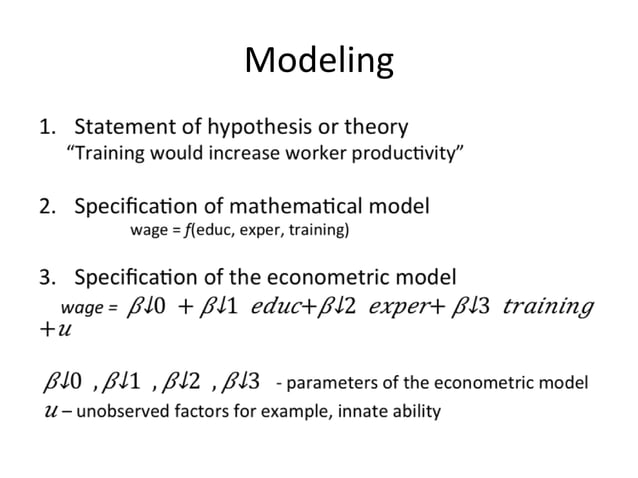 Modeling And Interpretation Ppt