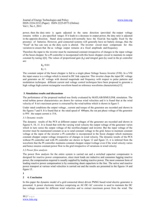 Modeling and performance analysis of a small scale direct driven pmsg based wind energy ...