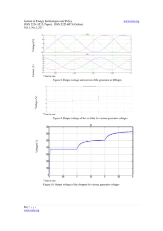 Modeling and performance analysis of a small scale direct driven pmsg based wind energy ...