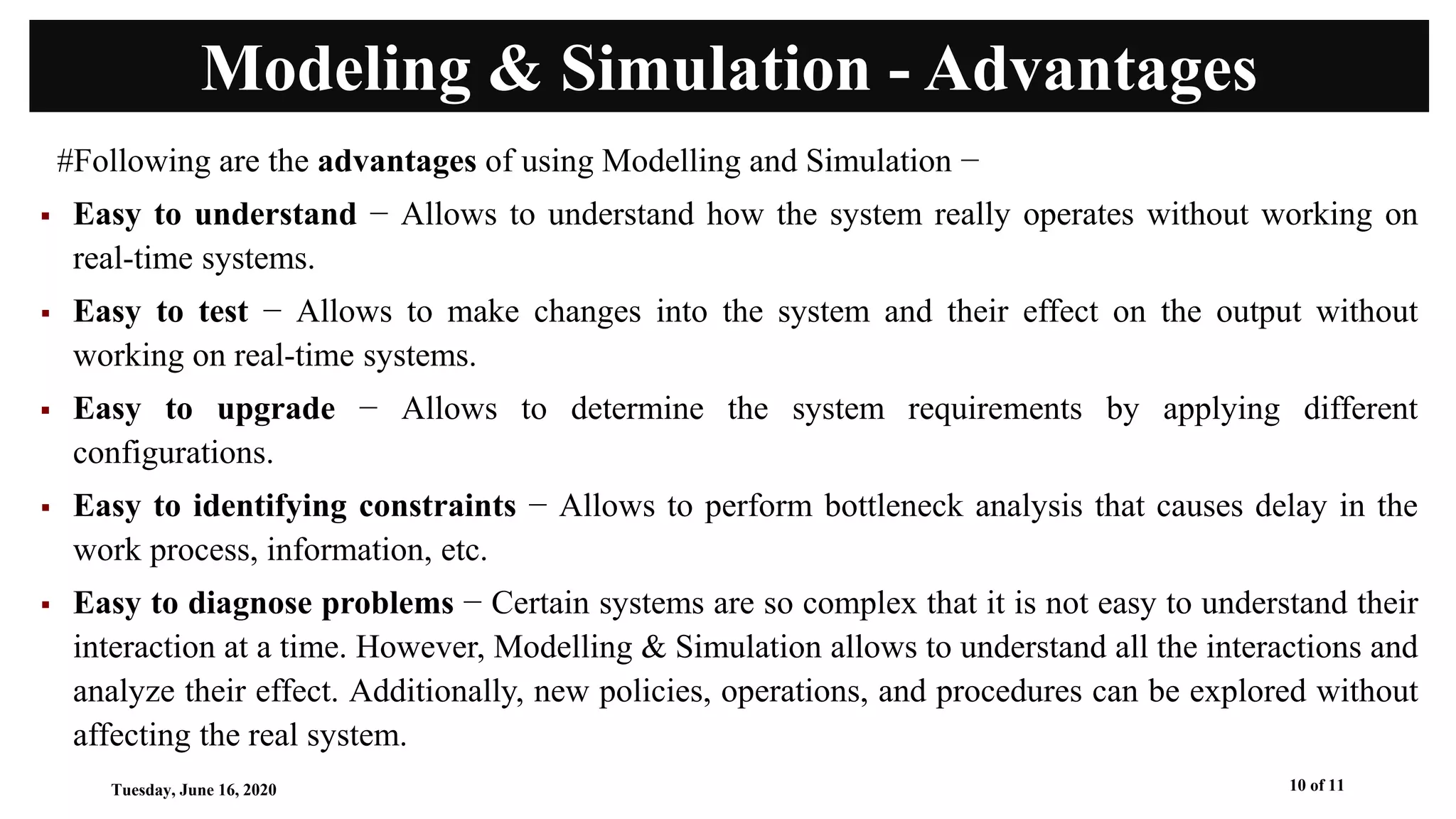 Modeling and simulation | PPTX