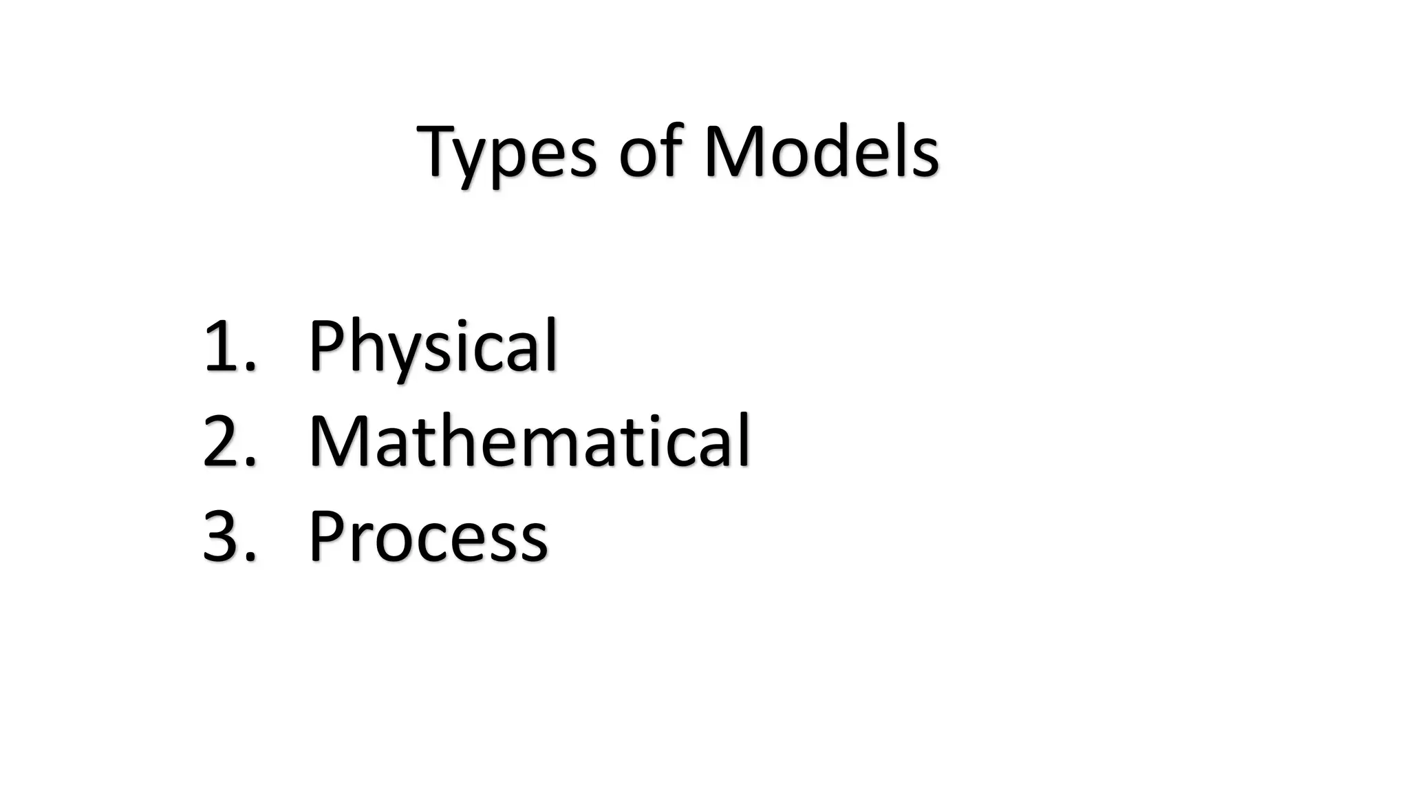 Modeling And Simulation Model Types Pptx