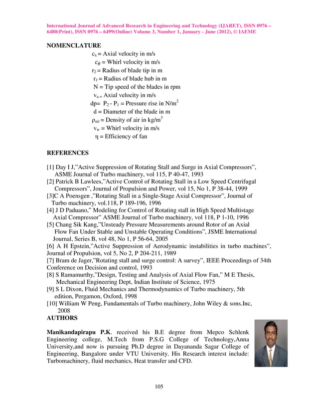 Modeling and simulation of ducted axial fan for one dimensional flow | PDF | Physics | Science