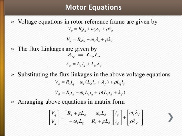 Modeling and simulation of pmsm
