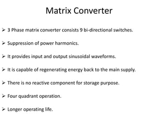 Modeling and simulation of the induction motor feed by matrix converter ...