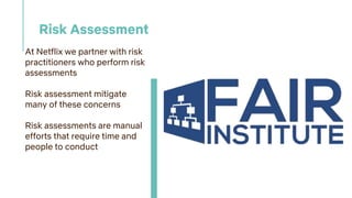 Modeling application risk at scale @ netflix | PPTX