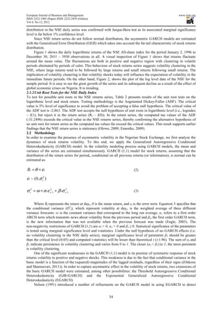 Modeling asymmetric volatility in the nigerian stock exchange | PDF