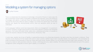 Modeling a system for managing options | PDF