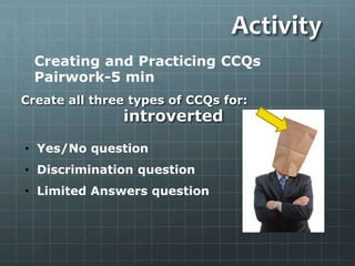 Modeling & CCQs | PPTX