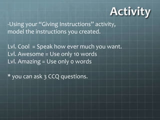 Modeling & CCQs | PPTX