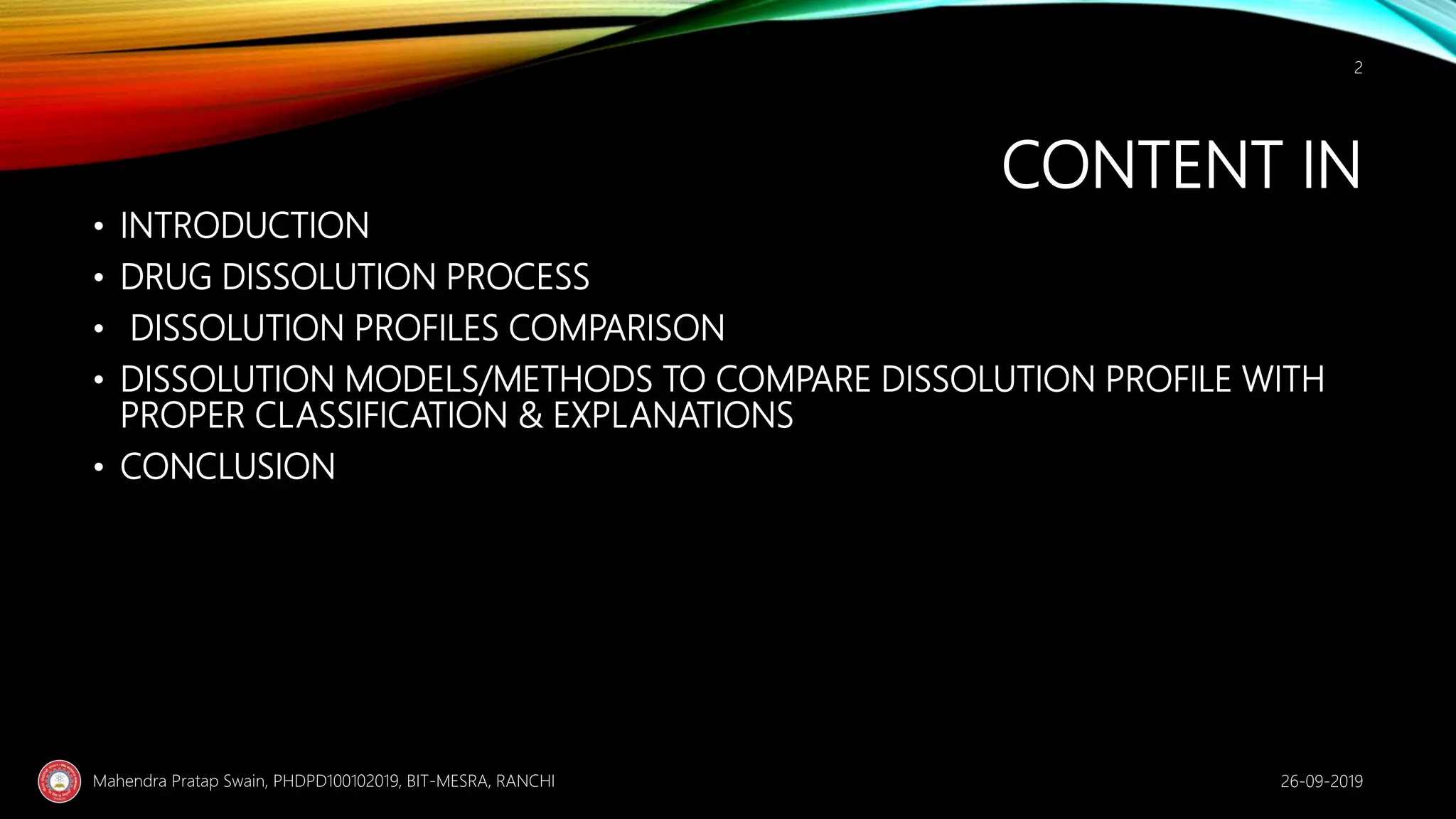 Modelling & comparison of dissolution profiles by Paulo Costa | PPTX