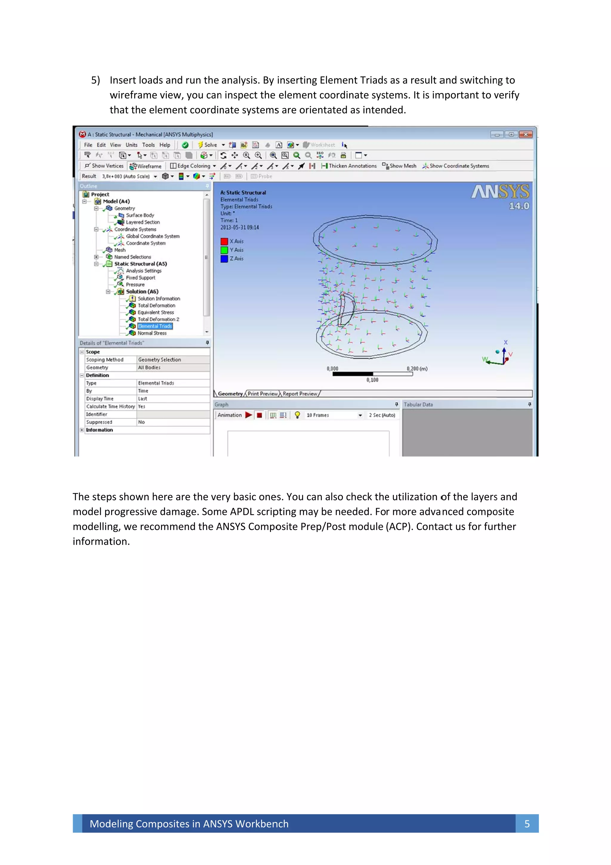 Modeling composites in ansys workbench | PDF