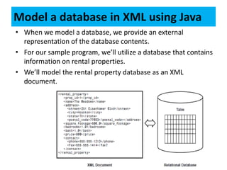 Service Oriented Architecture -Unit II - Modeling databases in xml | PPT