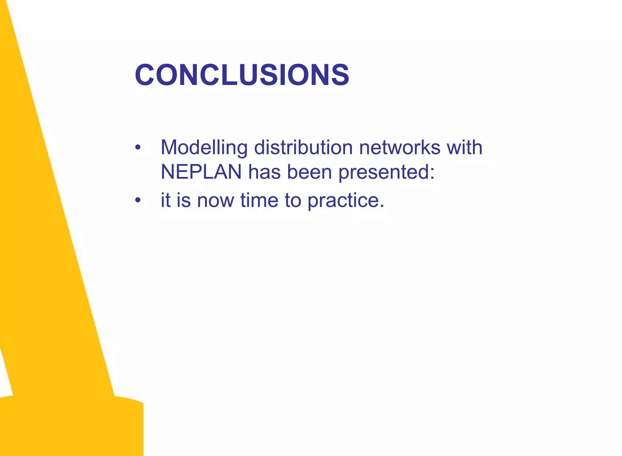 Modeling Distribution Networks With Neplan Pdf Computer Software And Applications Computing