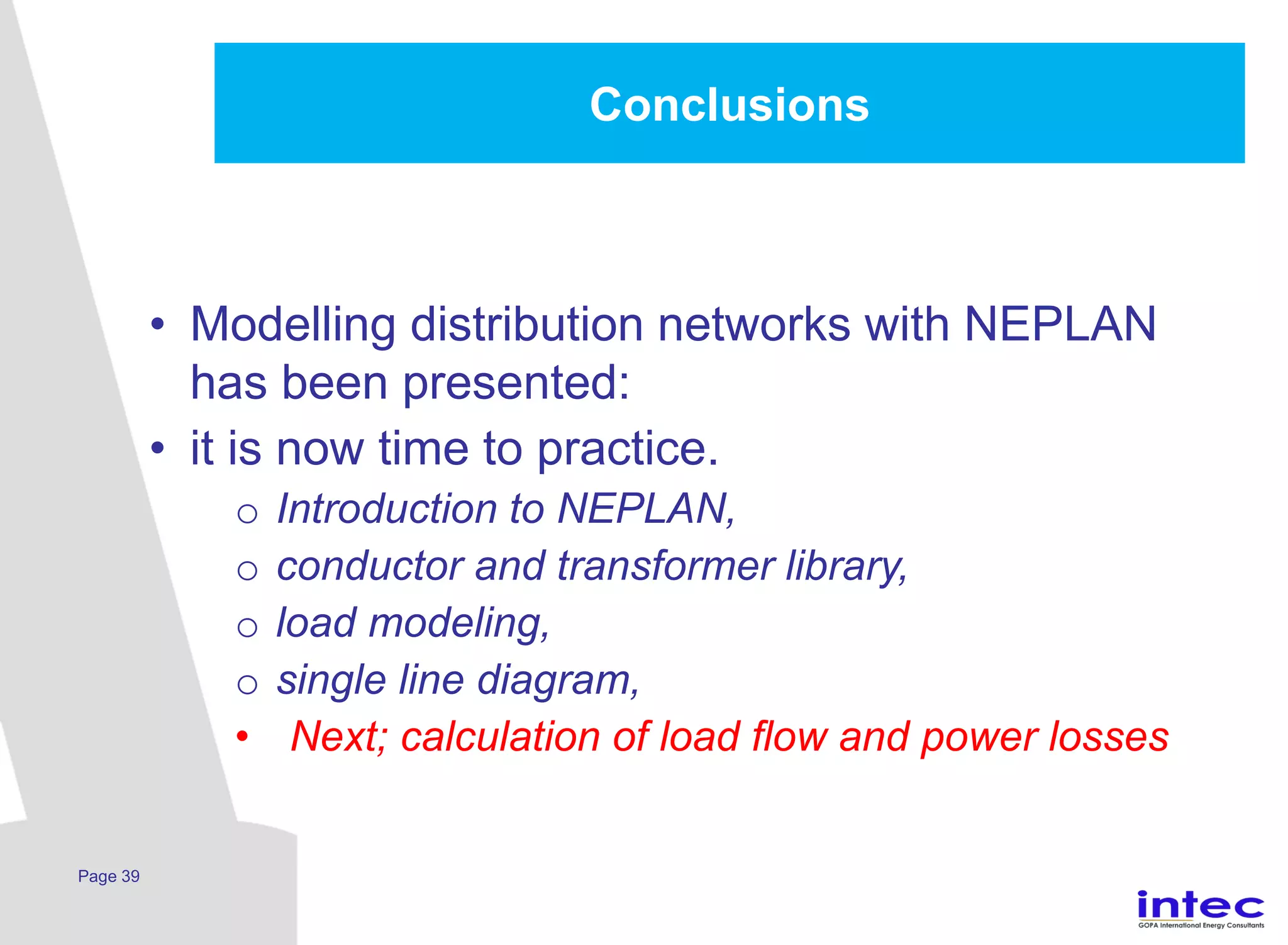 Modeling distribution networks with neplan | PDF