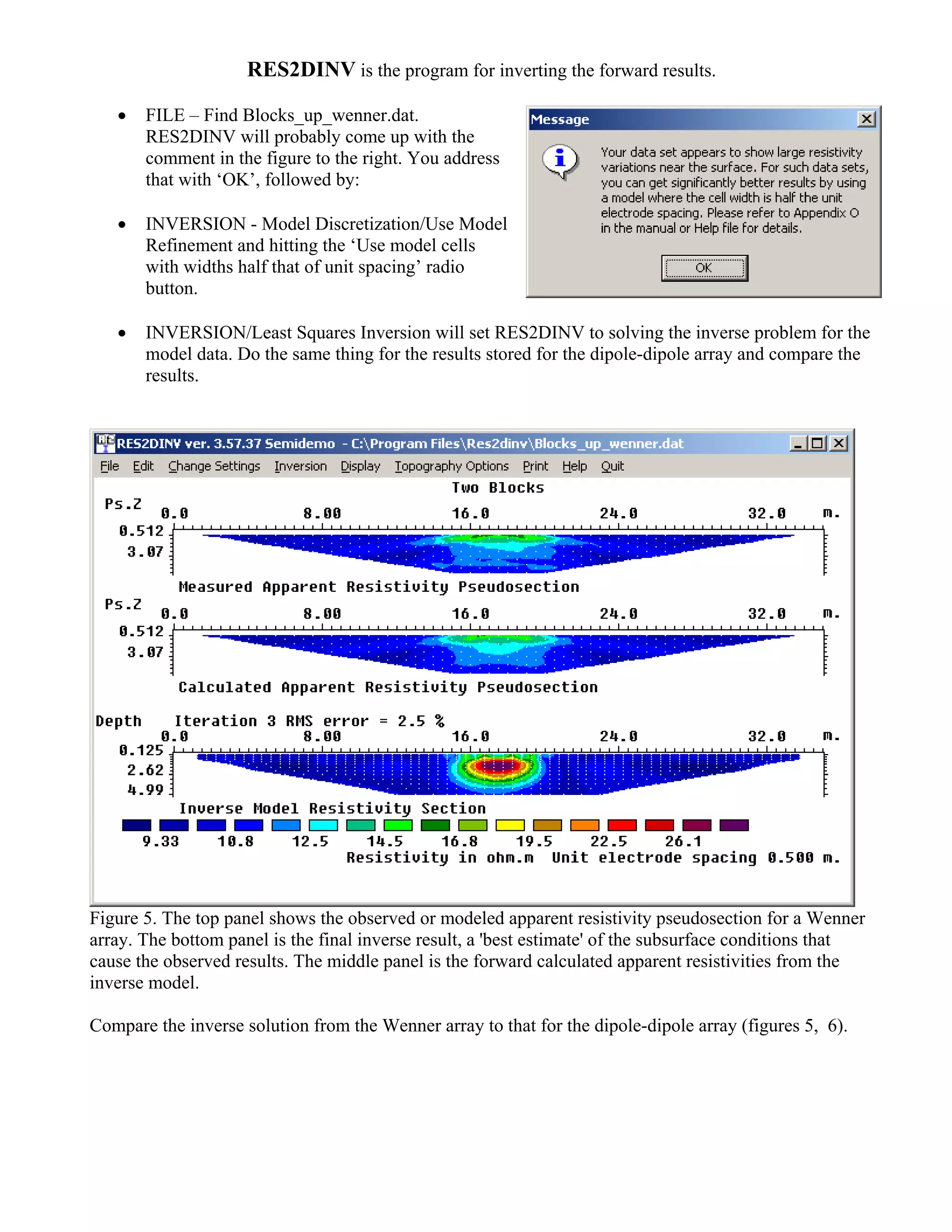 Modeling electrical resistivity with res2 dmod | PDF