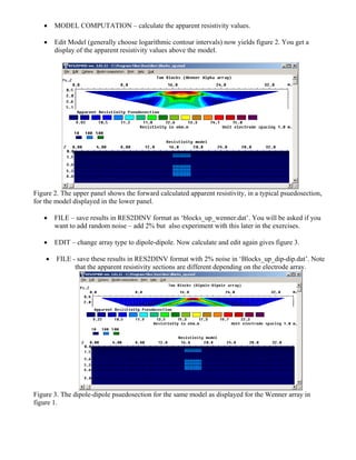 Modeling electrical resistivity with res2 dmod | PDF