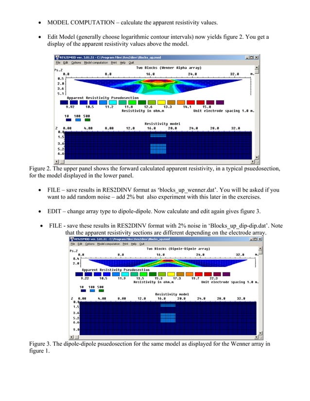 Modeling electrical resistivity with res2 dmod | PDF